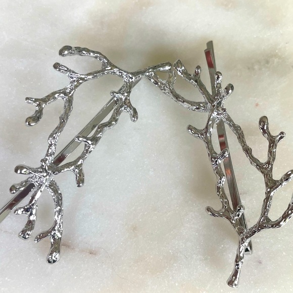 Anthropologie | Jewelry | Anthropologie 2 Twig Hair Pins Clip | Poshmark